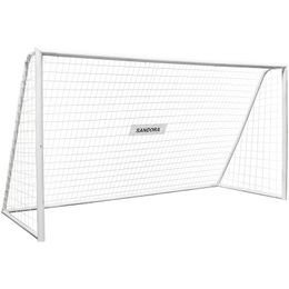 SANDORA Fu&szlig;balltor &raquo; XXL&laquo; B/H/L: 366x198x152 cm wei&szlig; Polyester, Stahl