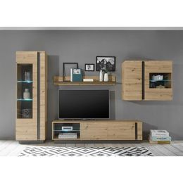 Home Affaire Wohnwand &raquo;CLAiR Kombi 23&laquo; Set, 4 Stk. tlg. braun