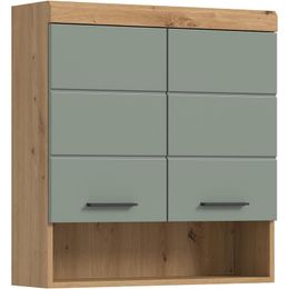 Welltime H&auml;ngeschrank &raquo;SIENA, Breite 74cm, 2 T&uuml;ren, 1 offenes F&auml;cher, MDF-Front&laquo; TOPSELLER!, in verschiedenen Farben erh&auml;ltlich, Badm&ouml;bel, Badschrank,