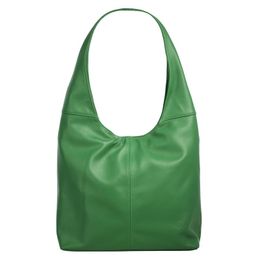 Pike Pik&eacute; Damen Shopper echt Leder, Made in Italy gr&uuml;n