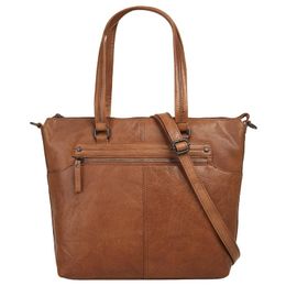 SPIKES & SPARROW Spikes & Sparrow Damen Shopper echt Leder braun