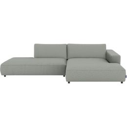 Musterring Ecksofa &raquo;Lucia&laquo; verschiedene Farben, gro&szlig;er Longchair mit Armlehne, B330 x T190 cm grau 100% Polyester