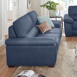 Calia italia 3-Sitzer &raquo;Gaia, Sofa im edlen Design und mit erstklassigem Sitzkomfort&laquo; aus pflegeleichtem Luxus-Microfaser Ginevra Hydro Care blau Luxus