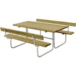 Plus Garten-Essgruppe &raquo;&raquo;Classic&laquo; Kombim&ouml;bel + 2 R&uuml;ckenlehnen&laquo; 1 Stk. tlg. 177x177x75/44 cm beige FSC -zertifizierter Holzwerkstoff, Stahl