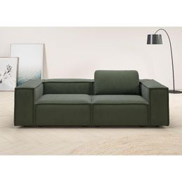 Home Affaire 2-Sitzer &raquo;Watertown, modernes Sofa 246 cm breit, auch in Feincord&laquo; stilvolles Sofa f&uuml;r 2 Personen mit extra breiter Sitzfl&auml;che gr&uuml;n 95% 