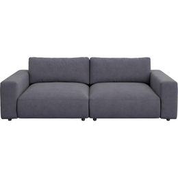 Musterring Big-Sofa &raquo;LUCIA&laquo; in vielen Qualit&auml;ten und 4 unterschiedlichen N&auml;hten, 2,5-Sitzer grau Flachgewebe FLORIS (100% Polyester);Flachgewebe VALMONT (60% 