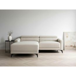 OTTO home Ecksofa &raquo;LEWII, L-Form, 213 cm - elektr. Relaxfunktion&laquo; mit USB A/C-Anschluss. Federkern, verstellbaren Kopfst&uuml;tzen, Webstoff Webstoff 100% 