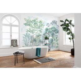 Komar Fototapete &raquo;Digitaldruck Vlies - Pride Woods - Gr&ouml;&szlig;e 300 x 250 cm&laquo; bedruckt glatt Wohnzimmer, Schlafzimmer gr&uuml;n Vlies