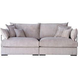 Home Affaire Big-Sofa &raquo;Casa, Breite 190 cm&laquo; Mega-Sofa, in Cord oder Chenille-Struktur w&auml;hlbar, mit Federkern 100% Polyester