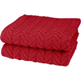 Ross Handt&uuml;cher &raquo;Sensual 9001&laquo; 100% Baumwolle rot Frottier, Obermaterial: 100% Baumwolle