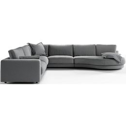 3C Candy Ecksofa &raquo;Enisa II, bequem und komfortabel, Mega Familiensofa, L-Form&laquo; incl. 3 Flatterkissen, wahlweise mit Flecken-Schutz-Bezug Easy care 