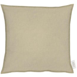 Apelt Dekokissen &raquo;ALASKA&laquo; Uni, Kissenh&uuml;lle mit F&uuml;llung, 1 St&uuml;ck beige Baumwolle, Polyester