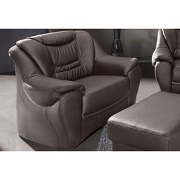 Sit & More sit&more Sessel &raquo;Benson&laquo; braun NaturLeder;Luxus-Microfaser ALTARA NUBUCK (100% Polyester);Luxus-Kunstleder
