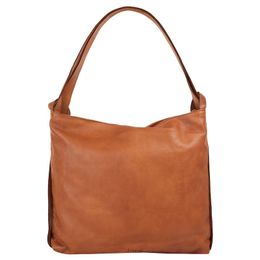 Forty Damen forty&deg; Shopper echt Leder, Made in Italy braun