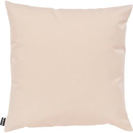 HOCK Dekokissen &raquo;Classic Uni&laquo; Outdoor geeignet, Kissenh&uuml;lle mit F&uuml;llung, 1 St&uuml;ck beige Polyacryl