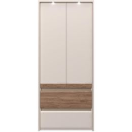 OTTO home Kleiderschrank &raquo;Invictus, UV lackiert, kratzfest, FSC-zertifiziert, grifflose Optik&laquo; abgerundete Schubladen aus MDF im Holzdekor, soft-close
