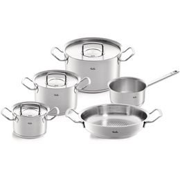 Fissler Topf-Set &raquo;ORIGINAL-PROFI COLLECTION Edelstahl-Topfset&laquo; je 1 Kochtopf 16/20/24 cm, Stielkasserolle 16 cm, Servierpfanne 24 cm, 8 Stk. tlg. Edelstahl 18