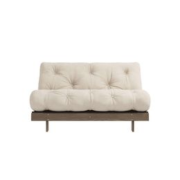 Karup Design Daybett &raquo;Daybett Roots Schlafsofa &ndash; G&auml;stebett & Sofa aus FSC -Kiefer&laquo; Inkl. Futonmatratze, in mehreren Gr&ouml;&szlig;en & Farben erh&auml;ltlich beige Bezug: 80% 