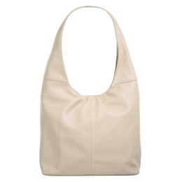 Pike Pik&eacute; Damen Shopper echt Leder, Made in Italy beige