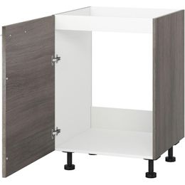 KOCHSTATION Sp&uuml;lenunterschrank &raquo;KS-Trea SP50&laquo; Breite 50 cm, H&ouml;he 75 cm grau