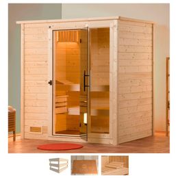 Weka Sauna &raquo;Bergen&laquo; ohne Ofen beige