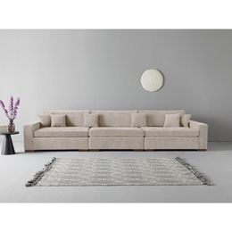 Home Affaire 3-Sitzer &raquo;Skara XXL&laquo; Lounge-Sofa XXL mit Federkern-Polsterung, in vielen Bezugsvarianten beige 100% Polyester