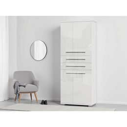 OTTO home Garderobenschrank &raquo;Piano&laquo; UV lackiert, hochgl&auml;nzend, Soft-Close Funktion wei&szlig; FSC -zertifizierter Holzwerkstoff