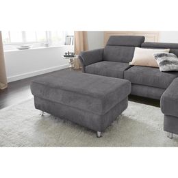 Sit & More sit&more Hocker &raquo;Avignon&laquo; grau Struktur (100% Polyester);Flachgewebe (90% Polyester, 10% Polyamid);Luxus-Microfaser (100% Polyester)