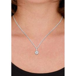 Amor Damen Kette mit Anh&auml;nger &raquo;Bl&uuml;te&laquo; mit Zirkonia (synth.) bunt