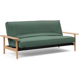INNOVATION LIVING Schlafsofa &raquo;Balder Sofa, Bettfunktion, Relaxsofa, Design mit hohem Komfort&laquo; R&uuml;ckenlehne 3-fach verstellbar, Dauerschl&auml;fer gr&uuml;n 100% 