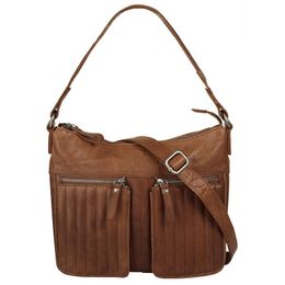 SPIKES & SPARROW Spikes & Sparrow Damen Shopper echt Leder braun
