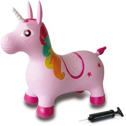 Jamara H&uuml;pftier &raquo;Einhorn&laquo; inkl. Luftpumpe rosa