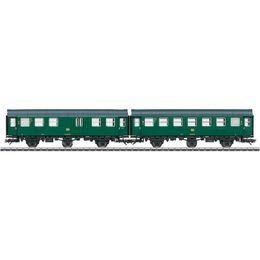 M&auml;rklin Personenwagen &raquo;Umbauwagen B3yge 2. Klasse - 43196&laquo; und BD3yg 2. Klasse mit Gep&auml;ckabteil gr&uuml;n Personenwagen