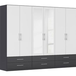 Rauch Kleiderschrank &raquo;Schrank Garderobe W&auml;scheschrank HERSBRUCK in 2 Breiten&laquo; Breiten: 226 oder 271 cm, H&ouml;he 210 cm, mit 6 gro&szlig;z&uuml;gigen Schubladen 