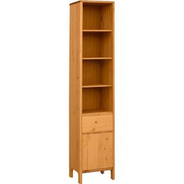 OTTO products Hochschrank &raquo;Jorrick&laquo; Breite 40 cm, Massivholz Kiefer mit Bio &Ouml;l/Wachs behandelt beige Massivholz