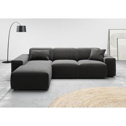 Home Affaire Ecksofa &raquo;Glimminge L-Form auch in Breitcord, Feincord + Easy care-Bezug,&laquo; Breite 264, Zierkissen grau 95% Polyester, 5% Nylon