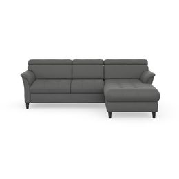 Sit & More sit&more Ecksofa &raquo;Marano L-Form&laquo; inklusive Kopfteilverstellung, wahlweise mit Bettfunktion, Bettkasten grau 100% Polyester