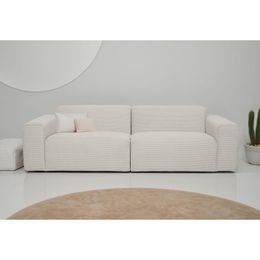 OTTO home 3-Sitzer &raquo;Koa, 228 cm, Modulsofa in Cord, Chenille, Struktur, Webstoff&laquo; Designsofa, weicher Lounge-Sitzkomfort, Welleunterfederung, 