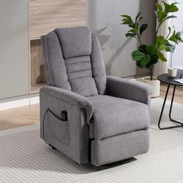 Duo Collection TV-Sessel &raquo;Granada mit elektrischer Aufstehhilfe&laquo; Relaxfunktion und Taschenfederkern mit Stahlwellenunterfederung grau 100% Polyester