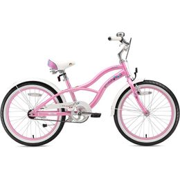 Bikestar Jugendfahrrad &raquo;Cruiser&laquo; 1 Gang f&uuml;r Damen rosa Jugendfahrrad