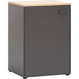 Schildmeyer Mehrzweckschrank &raquo;Solea, Breite 67 cm&laquo; Softclose-Scharniere, Wechselbarer T&uuml;ranschlag schwarz FSC -zertifizierter Holzwerkstoff