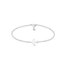 Elli Damen Armband &raquo;Flugzeug Reise 925 Silber&laquo; silber