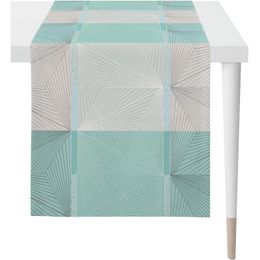 Apelt Tischl&auml;ufer &raquo;TOBIA LOFT STYLE, Sommerdeko, Sommer&laquo; Jacquard-Gewebe grau Polyester, Viskose