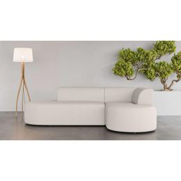OTTO home Ecksofa &raquo;Ecksofa Tvinne mit Ottomane links oder rechts bestellbar&laquo; L-Form, mit Wellenunterfederung, BxTxH 260x170x73 cm beige 100% Polyester
