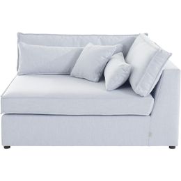 OTTO home Sofa-Eckelement &raquo;Enid&laquo; Teil eines Modulsofas, fester Sitzkomfort, auch in Breitcord silber Baumwollmix (60% Baumwolle/40% Leinen);Struktur 