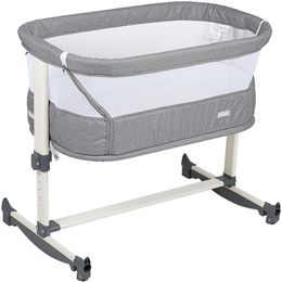 BABYGO Beistellbett &raquo;Vivaldi, grey&laquo; grau Kunststoff, Polyester