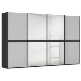 Rauch Schwebet&uuml;renschrank &raquo;Kleiderschrank Schrank Garderobe Schlafzimmerschrank SCALE-LINE&laquo; edle Optik mit Bauchbinde mit Glas/Spiegel-Front MADE IN 