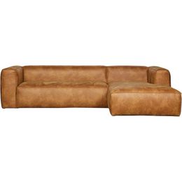 Woood Ecksofa &raquo;Bean&laquo; Bezug in Lederoptik, Breite 305 cm braun