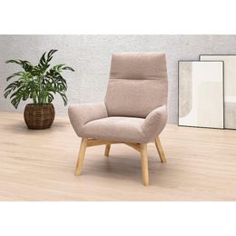 Home Affaire Sessel &raquo;Basic Relaxsessel&laquo; Extra hohe R&uuml;ckenlehne braun 100% Polyester