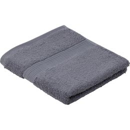 G&ouml;zze Handt&uuml;cher &raquo;New York&laquo; im Set, moderne Uni-Farben, mit strukturierter Borte, reine Baumwolle grau Frottier, Obermaterial: 100% Baumwolle